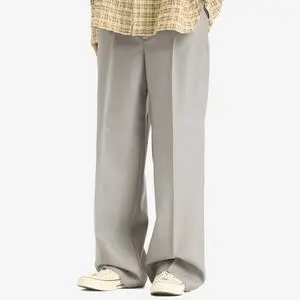 SECOND / LAYER Baggy Hidden Check Tailored Trousers