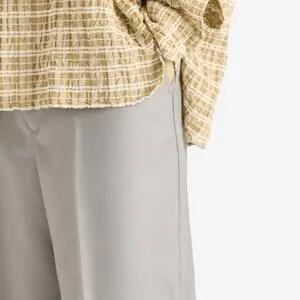 SECOND / LAYER Baggy Hidden Check Tailored Trousers