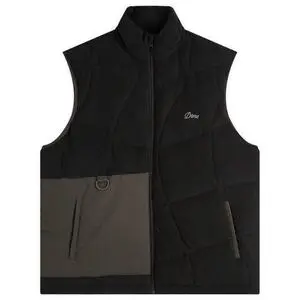 DIME Wave Stitch Gilet - Black