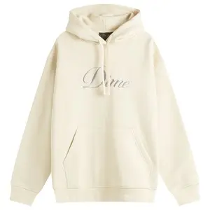 DIME Cursive Logo Hoodie - Fog