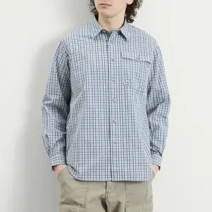 Gramicci Poplin Millwood Shirt In | Size: | 100% Cotton | End Clothing - Blue