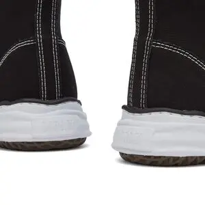 Mihara Yasuhiro Original Sole Canvas High-top Sneakers - Black