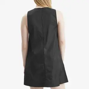 GANNI Duchesse Nylon Mini Dress With Bow Detail