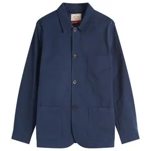 Portuguese Flannel Labura Chore Jacket - Navy