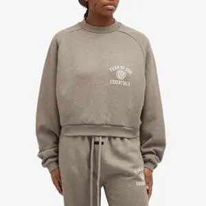 Fear Of God Fleece Cropped Crew Sweatshirt