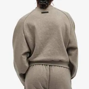 Fear Of God Fleece Cropped Crew Sweatshirt