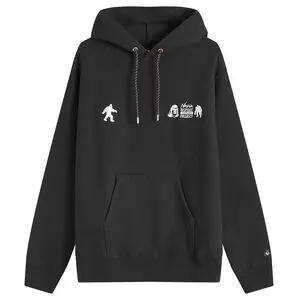 NANGA X Tacoma Fuji Records Logo Hoodie - Black