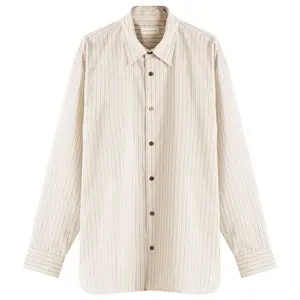 Dries Van Noten Croom Stripe Long Sleeve Shirt - Light Grey