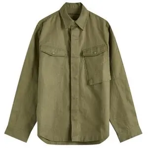 MAHARISHI Organic Twill Miltype Custom Overshirt - Olive