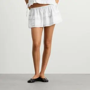 MY MUM MADE IT Pleated Mini Skirt - White