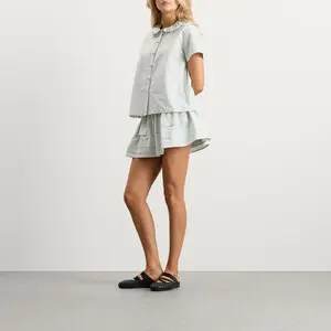 MY MUM MADE IT Pleat Mini Skirt - Mint