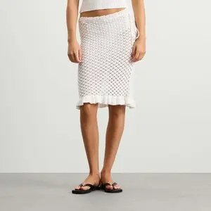 MY MUM MADE IT Lace Knit Midi Skirt