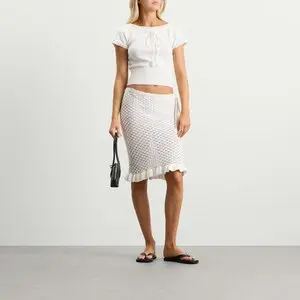 MY MUM MADE IT Lace Knit Midi Skirt