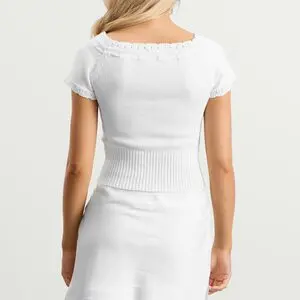 MY MUM MADE IT Lace Knit Top