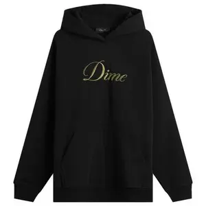 DIME Cursive Hoodie - Black