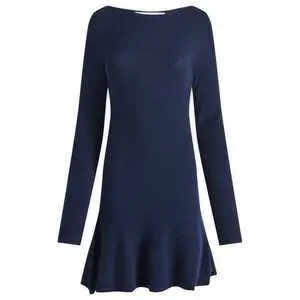 PEACHY DEN Claudine Knit Dress - Midnight