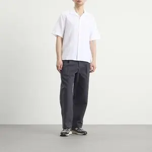 WAX LONDON Didcot Double Weave Grid Vacation Shirt