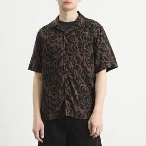 WAX LONDON Didcot Two Tone Floral Vacation Shirt