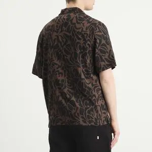 WAX LONDON Didcot Two Tone Floral Vacation Shirt