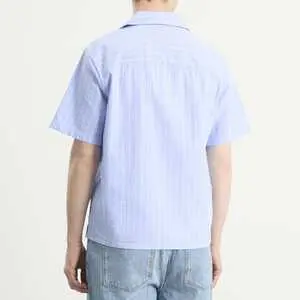 WAX LONDON Didcot Seersucker Stripe Vacation Shirt