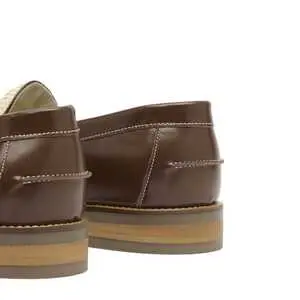 DUKE + DEXTER Wilde Lemon Raffia Penny Loafer