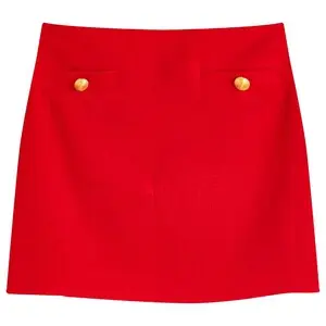 Rixo Stefania Mini Skirt - Red