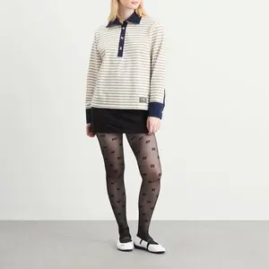 GANNI Butterfly Lace Tights