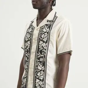 Portuguese Flannel Cross Stitch Vacation Shirt