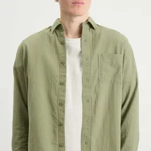 FRIZMWORKS Og Seersucker Shirt - Olive
