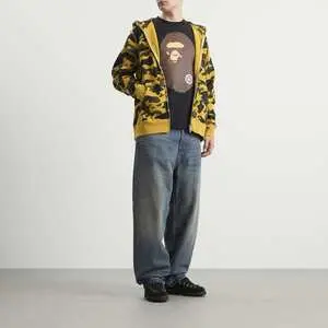 A BATHING APE 1st Camo Full Zip Shark Hoodie