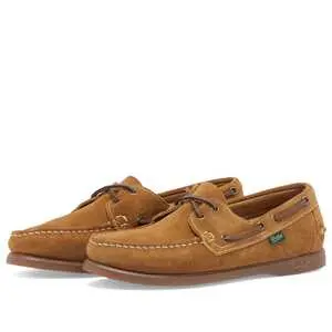 Paraboot Barth Velvet Boat Shoe - Fawn