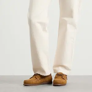 Paraboot Barth Velvet Boat Shoe - Fawn