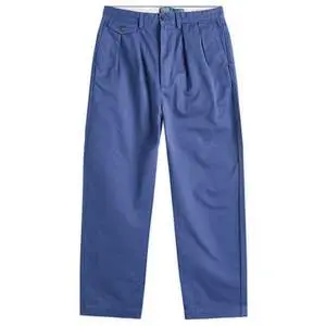 Polo Ralph Lauren Whitman Pleated Chino Trousers - Light Navy