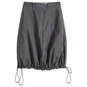 Coperni Technical Tailored Balloon Midi Skirt - Grey