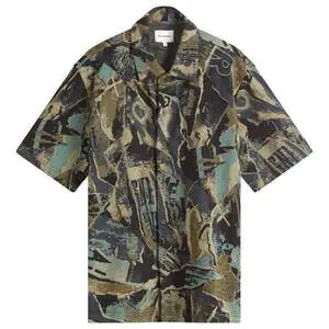 THISISNEVERTHAT Jacquard Pattern Shortsleeve Shirt - Black