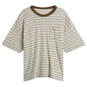 Visvim Mondo Border Stripe T-shirt - Grey