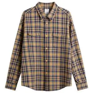 Visvim Lumber Check Long Sleeve Shirt - Navy