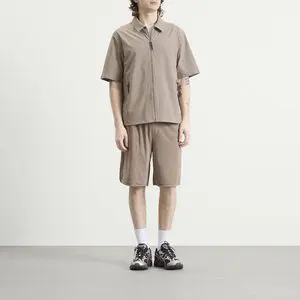 HIKING PATROL Edge Lt Softshell Technical Short Sleeve Shirt - Walnut