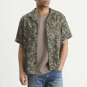 KESTIN Landscape Print Crammond Shirt