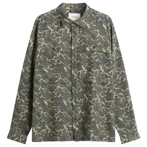 KESTIN Landscape Print Taymount Overshirt In | Size: | Cotton/eva | End Clothing - Olive