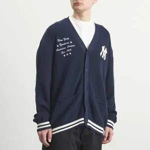 New Era Mlb New York Yankees Script Cardigan