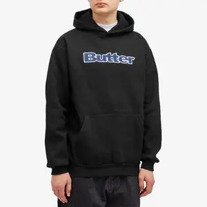 BUTTER GOODS Denim Logo Applique Hoodie