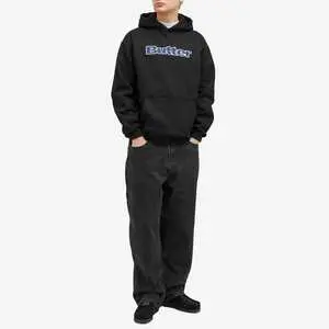 BUTTER GOODS Denim Logo Applique Hoodie