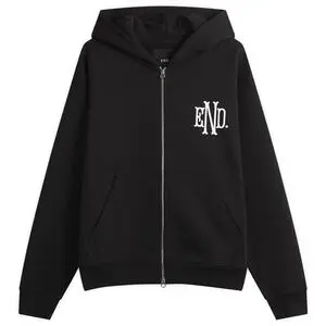 END. Gargoyle Chaser Zip Hoodie - Black