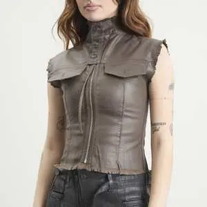 Ottolinger Glazed Denim Zip Top