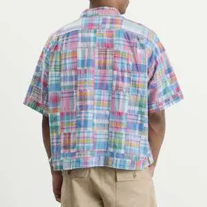 BEAMS Patchwork Madras Cabana Shirt