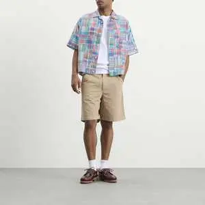 BEAMS Patchwork Madras Cabana Shirt
