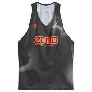 Nike Aeroswift Singlet - Black/grey/crimson