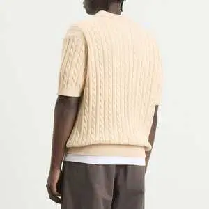 BEAMS Cable Knit Polo