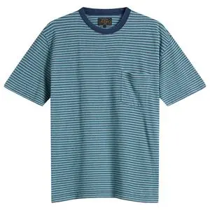 BEAMS Multi Stripe Pocket T-shirt - Green